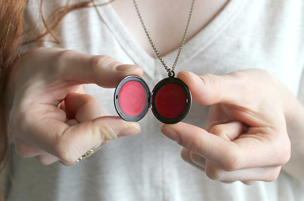 DIY Tinted Lip Balm In A Locket Beautylish