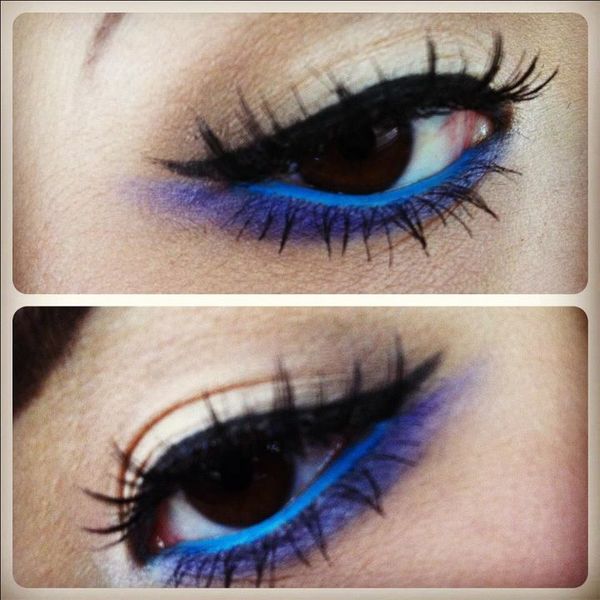intense blue liner. | Megan N.'s (meggsahriot) Photo | Beautylish