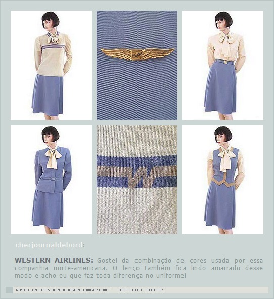 Western Airlines: Flight Attendants' Uniform | Gabrielle G.'s ...