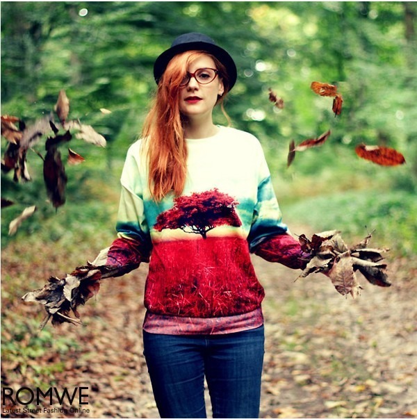 The Tree of Life Print Dual-tone Sweatshirt | Whirl W.'s Photo | Beautylish