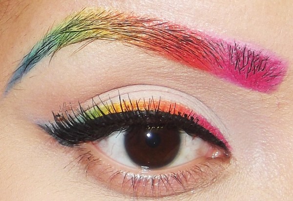 Rainbow Eyeliner & Eyebrows | Wendy B.'s (wendybMUA) Photo | Beautylish
