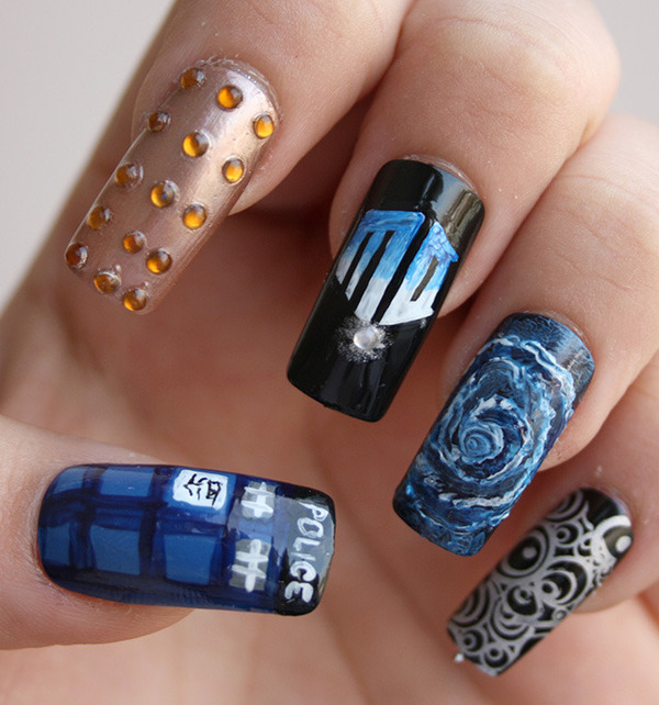 doctor who nails | Stefani J.'s (iloveprettycolours) Photo | Beautylish