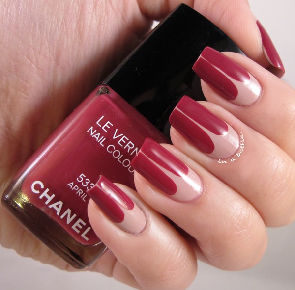 Valentine's V-Gap Nails | Natalie C.'s (gemsinabottle) Photo | Beautylish