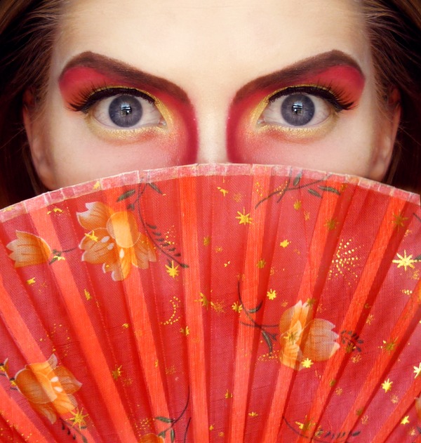 Theatrical Mulan/Chinese Inspired Makeup | Meredith J.'s ...