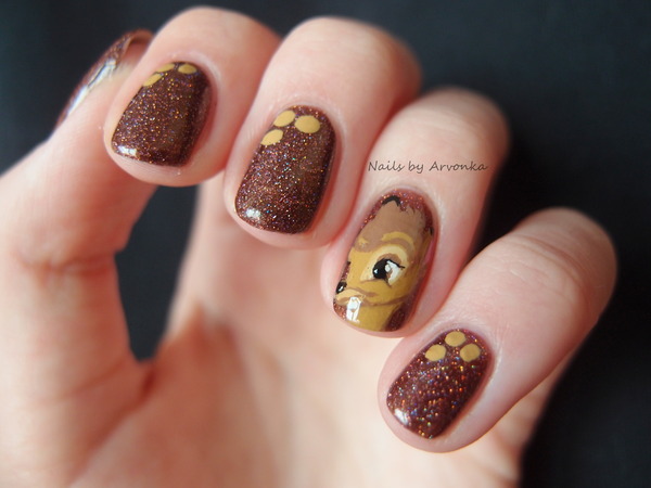Bambi Nail Art | Veronika S.'s (nailsbyarvonka) Photo | Beautylish