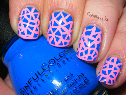 Geometric Design Mani | Summer A.'s (wonderland-nails) Photo | Beautylish
