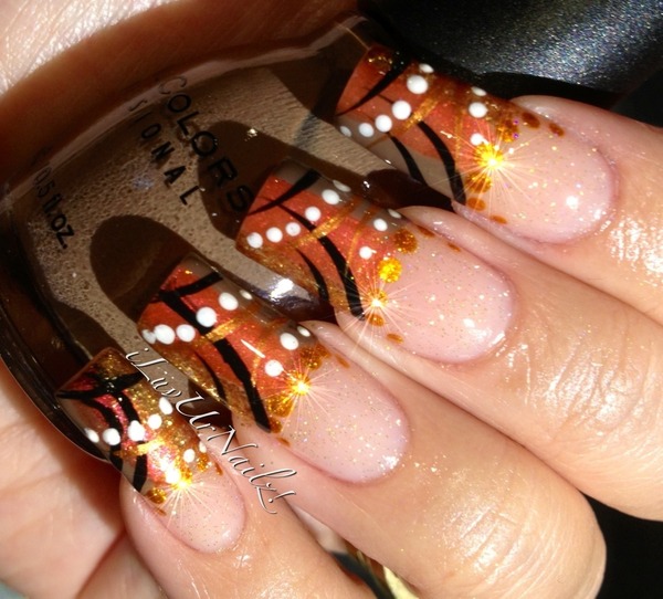 Fall Abstract Nail Art | iLuvUrNailz J.'s (iLuvUrNailz) Photo | Beautylish