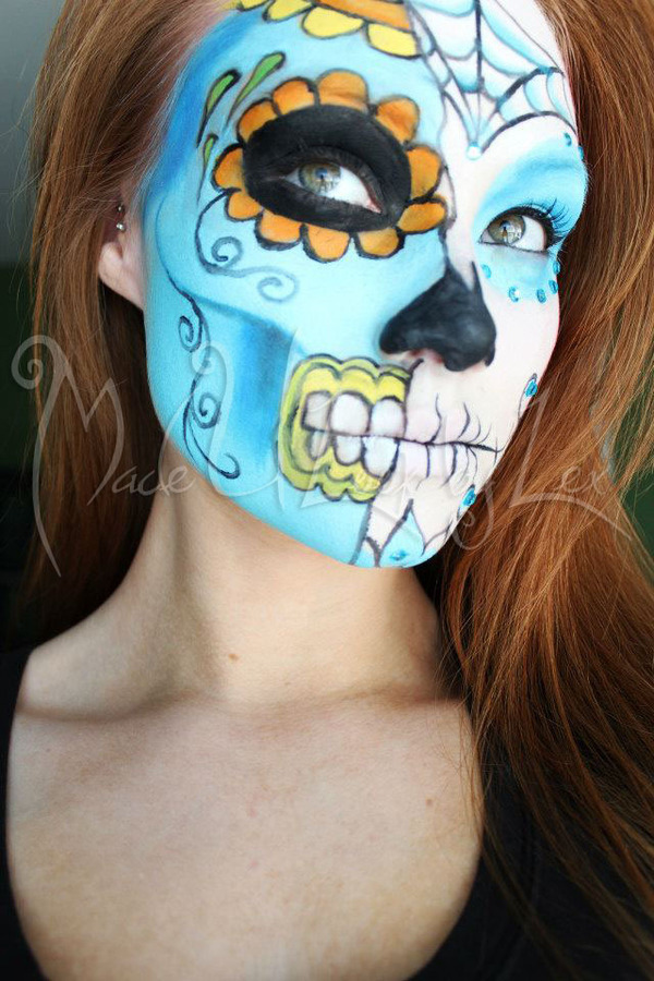 Two Faced Sugar Skull | Alexys F.'s (madeulookbylex) Photo | Beautylish