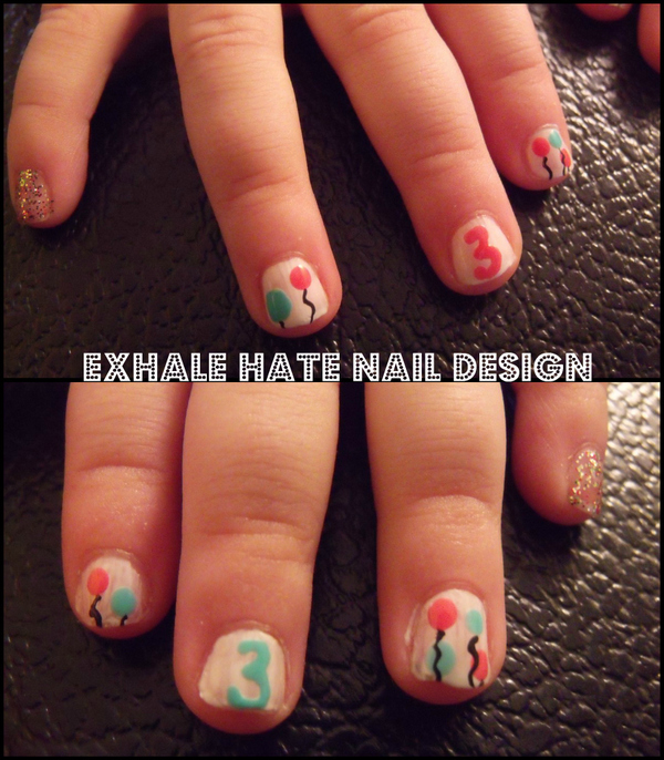 3rd birthday nails | Courtney H.'s Photo | Beautylish