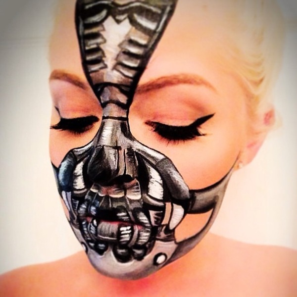 Bane Inspired Face Paint! | Megan T.'s (mtraversy) Photo | Beautylish