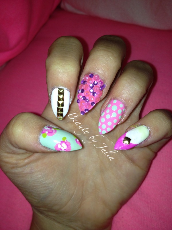 Girly Nails | Julia S.'s (beautybyjulia) Photo | Beautylish