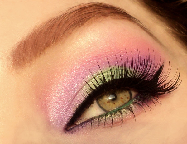 Green/Purple Gradient Look | Eline F.'s Photo | Beautylish