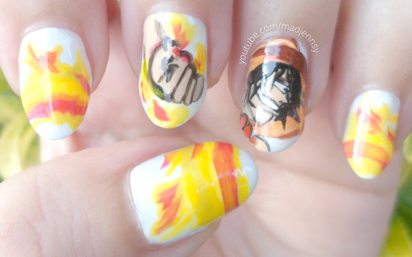 One Piece Portgas D. Ace Nail Art | Madjennsy N.'s (madjennsy) Photo ...
