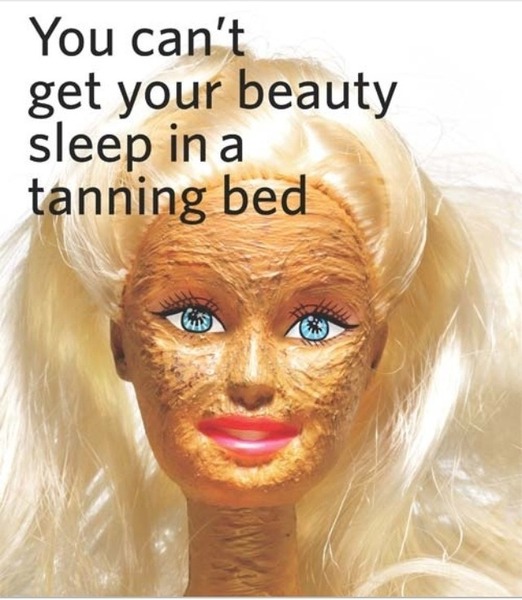 Barbie tanning...LOL made my day. | Beautylish