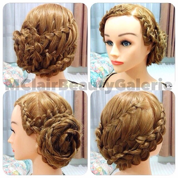 Bridal Rose Braid Updo | Clairine F.'s Photo | Beautylish