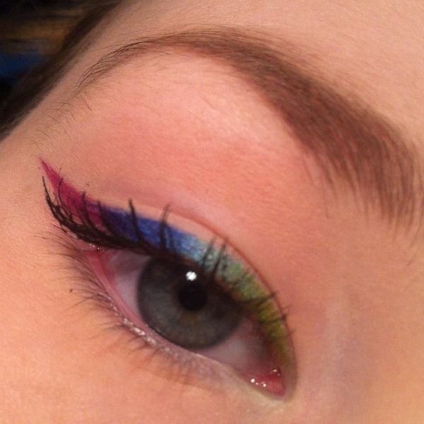 Rainbow Liner | Lauren F.'s (MadeUpMUA) Photo | Beautylish