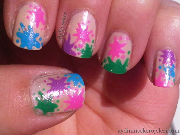 Splatter Nail Art | Aydi Ş.'s Photo | Beautylish