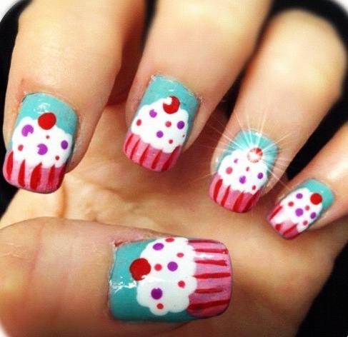 Fun Cupcake nails! | Stephanie M.'s (kennedy) Photo | Beautylish