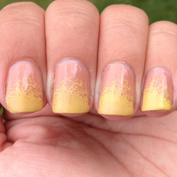 Yellow gradient tip nails | Nicole M.'s (PolishMePlease) Photo | Beautylish