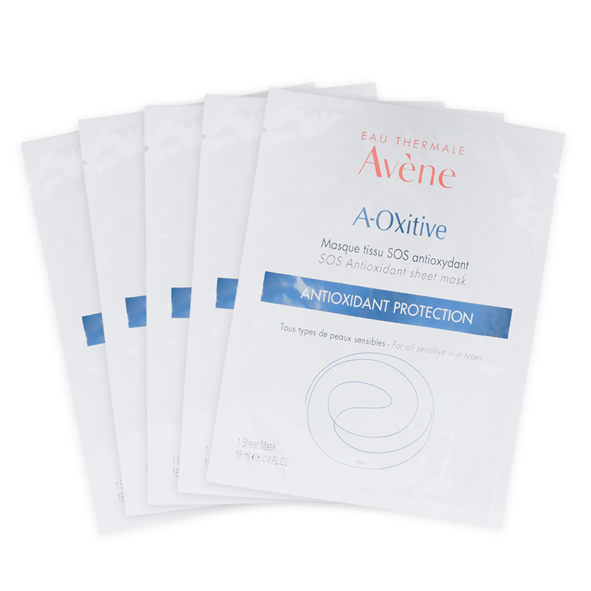 Eau Thermale Avène A-Oxitive SOS Antioxidant Sheet Mask Box of 5 ...