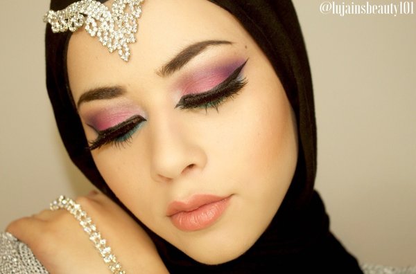 Arabian Gypsy Makeup Tutorial| Colourful Makeup Ft. Makeup geek ...