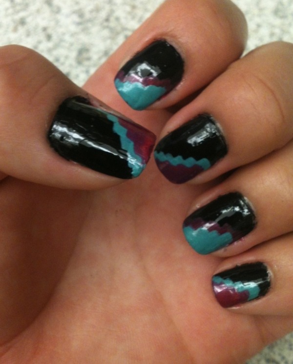 Pixel Nail Art | Myriam B.'s Photo | Beautylish