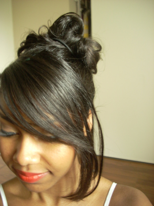 Long Swooped Bangs | Ebone W.'s (ebonekenobi) Photo | Beautylish
