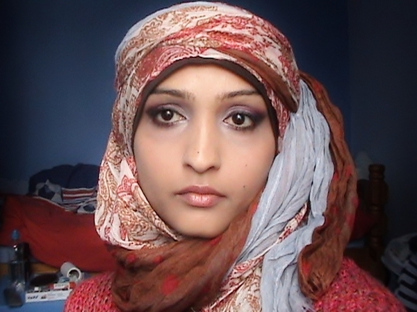 Three layer scarf..Arab look | sehnaz G.'s (sglovemakeup) Photo ...