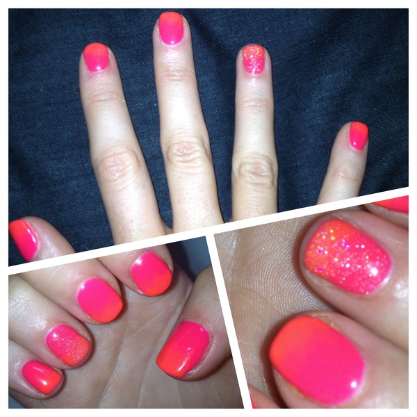 Gelish Neon Ombré Nails | Antonia D.'s Photo | Beautylish