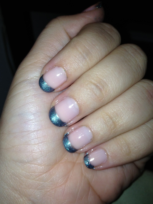 Blue French Tips | Jen R.'s Photo | Beautylish