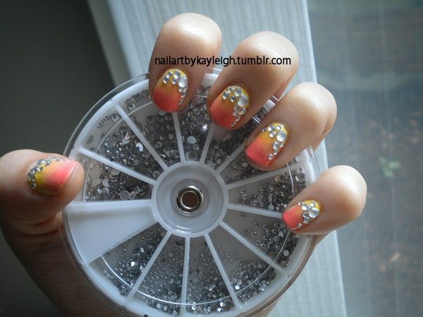 Gradient And Rhinestones | Kayleigh K.'s Photo | Beautylish