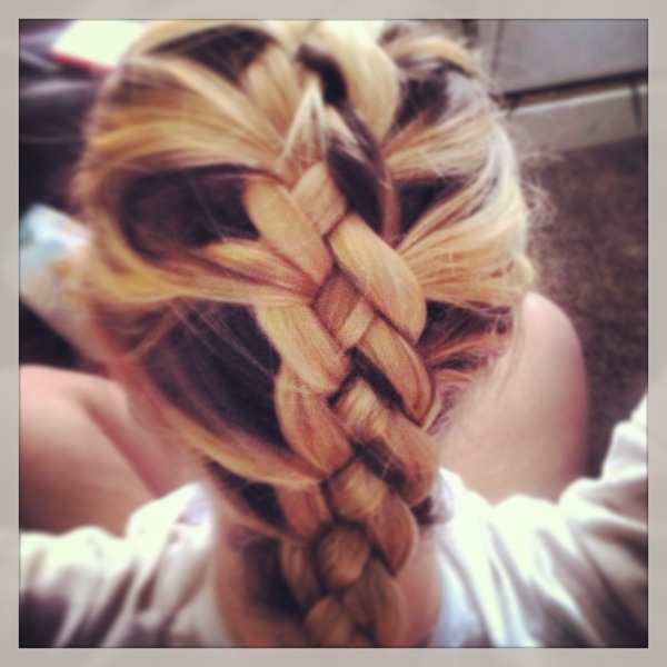 Four strand braid | Genevieve K.'s Photo | Beautylish