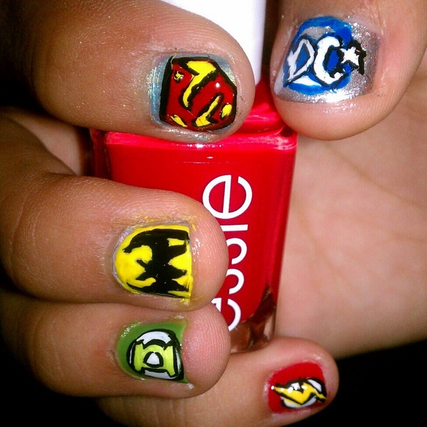 Dc comic nails | Jacqueline M.'s Photo | Beautylish