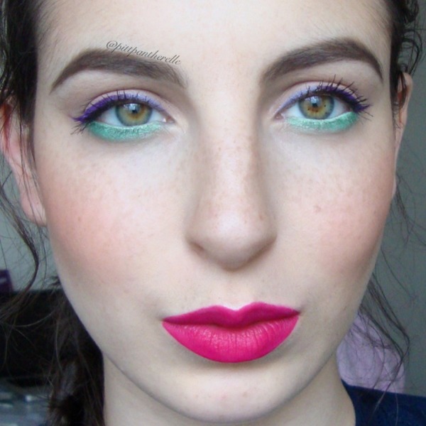 Ombre Purple Liner and Mint Eyes | Elle W.'s Photo | Beautylish