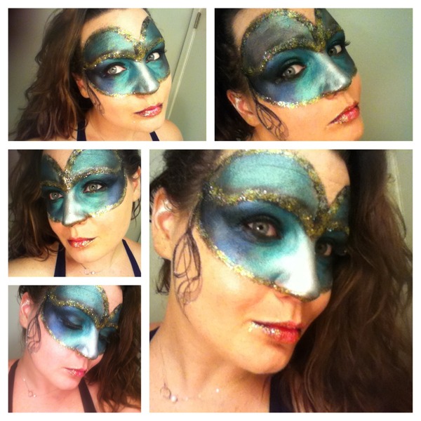 Blue full Face Mask | Heather A.'s (ebbilovesmakeup) Photo | Beautylish