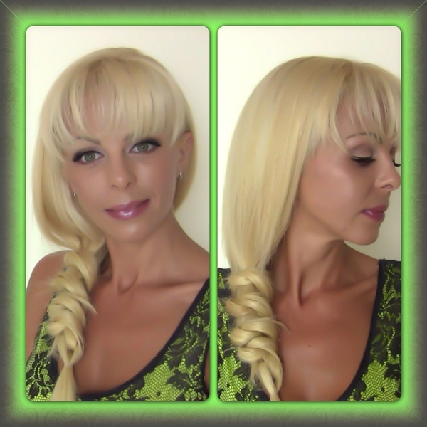 Knotted Side Braid With Hair Extensions | Lavish Dream H.'s ...