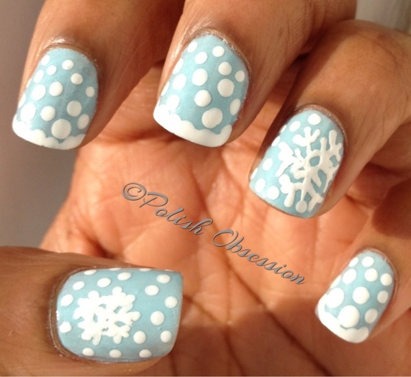 Snow Nail Art | Marisa J.'s (marijonails) Photo | Beautylish