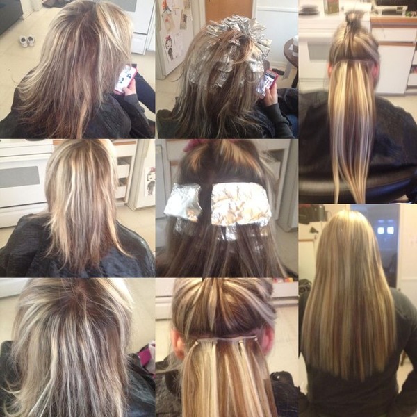 Before and After!! EXTENSIONS, Hair color. and Highlights BY Christy ...