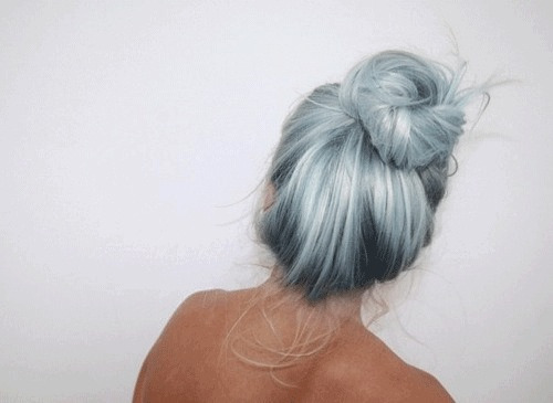 Blue Messy Bun Elise Rs Photo Beautylish