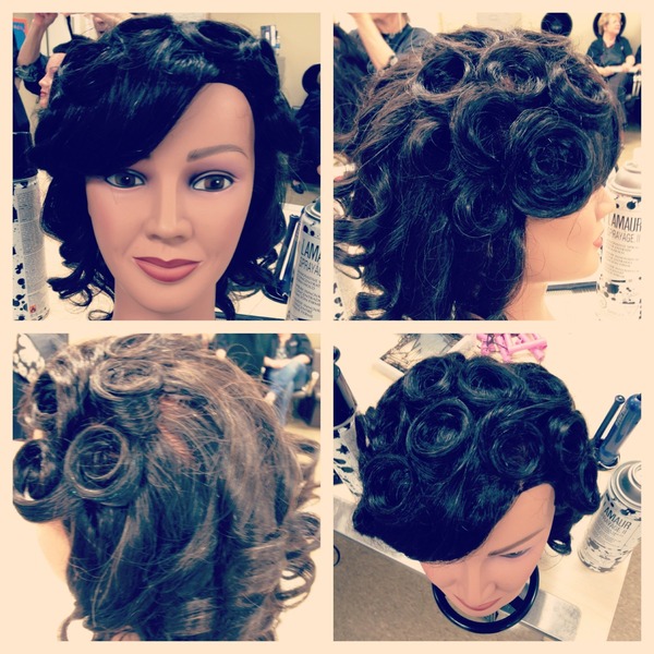 pin curls vintage hairstyle | Joyce B.'s Photo | Beautylish