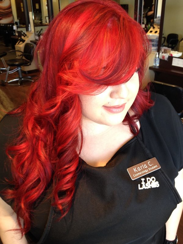 Red And Orange Highlights | Jasmine Y.'s Photo | Beautylish