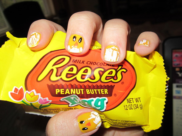 Baby Chick easter nails | Jenna G.'s (peacelovelipstick) Photo | Beautylish