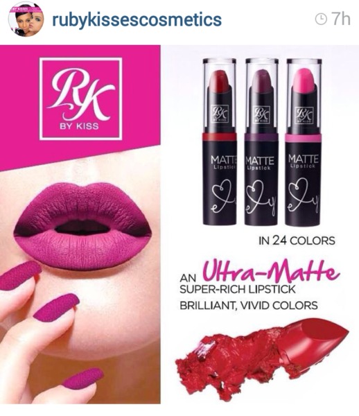 Ruby Kisses Ultra Matte Lipsticks. | Beautylish