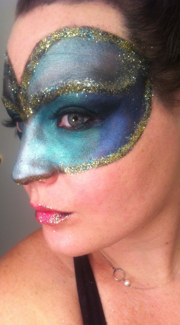 Blue Full Face Mask | Heather A.'s (ebbilovesmakeup) Photo | Beautylish