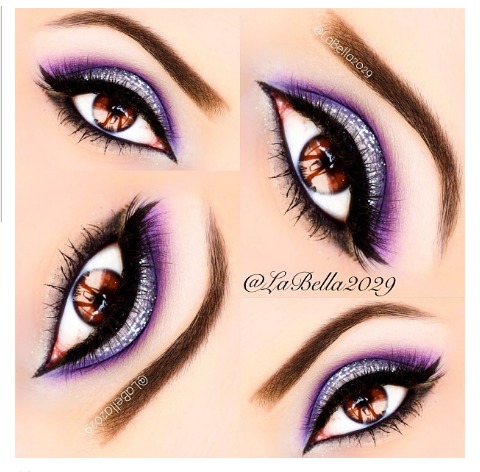 Purble sparkle eye makeup | Sora M.'s Photo | Beautylish