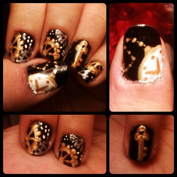 Steampunk Nails! | Ashley J.'s (cameranious) Photo | Beautylish