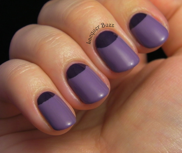 Half moon manicure | Mihaela Lacquerbuzz D.'s (lacquerbuzz) Photo ...