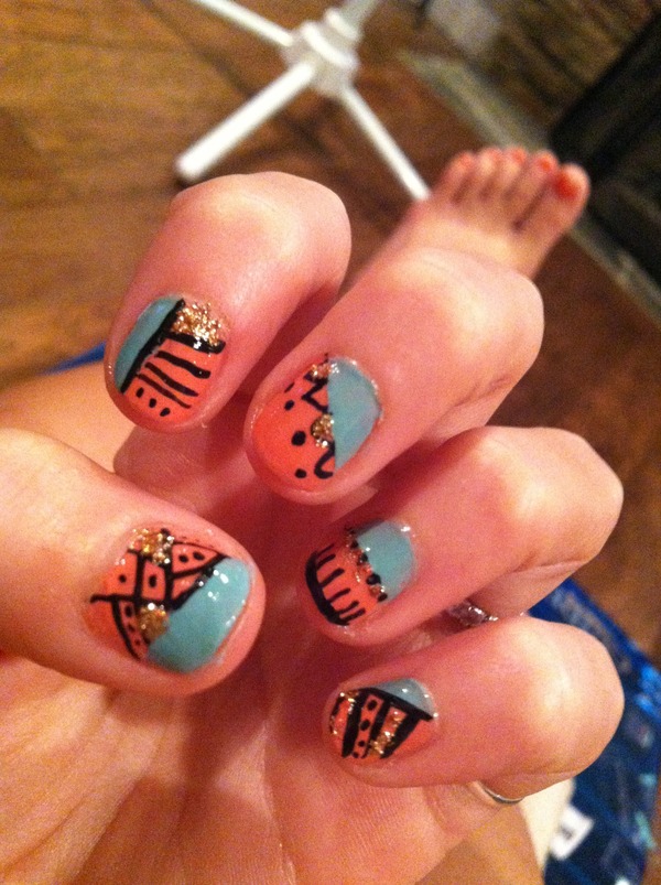 Aztec Nails!! | Deja B.'s Photo | Beautylish