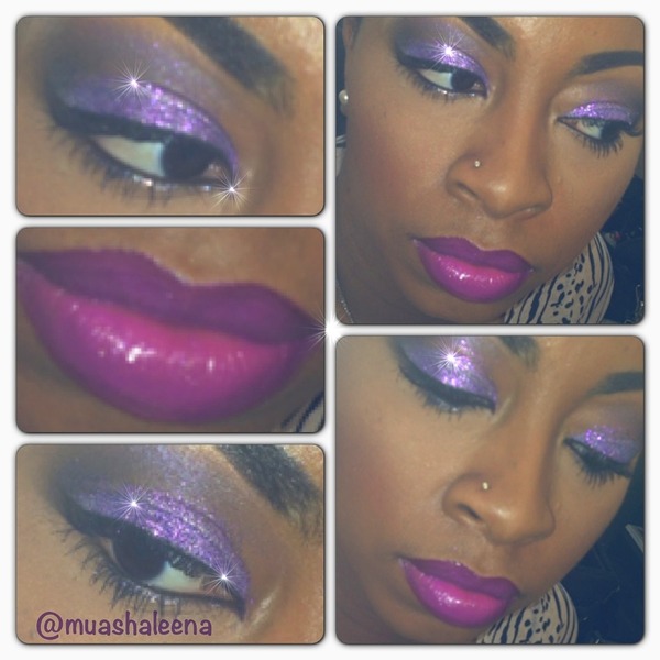 purple makeup today | ShaLeena B.'s (makeupbyshaleena) Photo | Beautylish