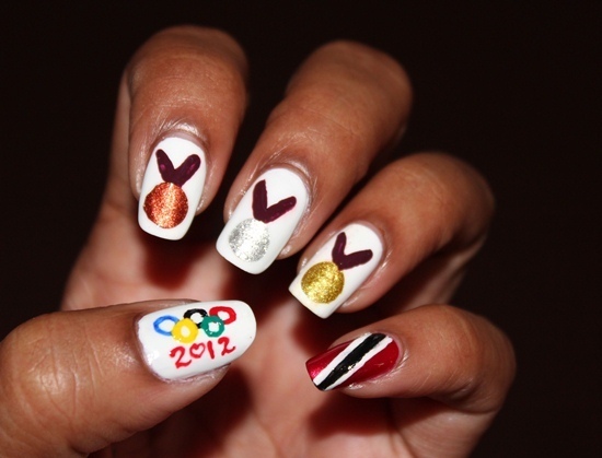 Patriotic Trini Olympics Nails | Naomi H.'s Photo | Beautylish